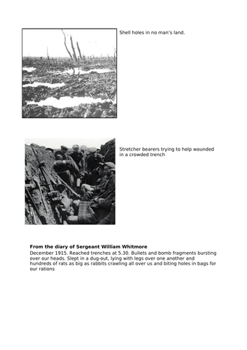 WWI Medicine - Trench System | Teaching Resources
