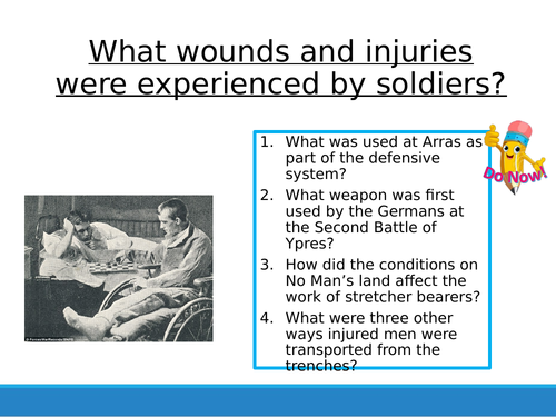 WWI Medicine - Injuries | Teaching Resources