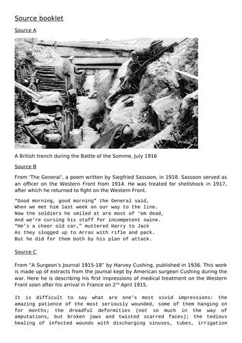 WWI Medicine - Recap | Teaching Resources