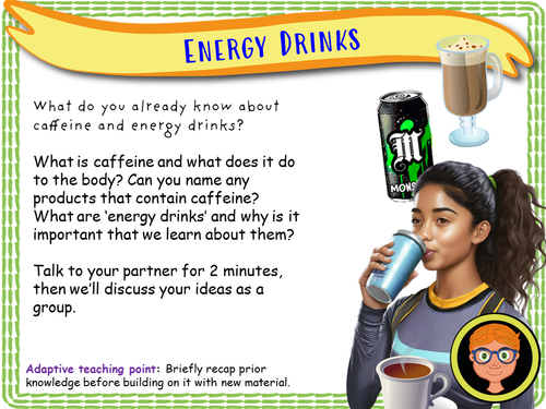 Caffeine and Energy Drinks | Teaching Resources