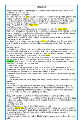 Once by Morris Gleitzman (1 week reading unit) | Teaching Resources