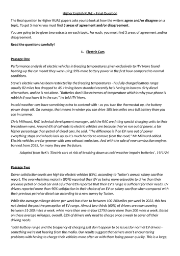 Higher RUAE Materials | Teaching Resources