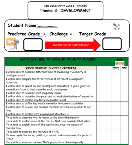 IGCSE Geography Theme 3 Fully Resourced Bundle (Economic Development ...
