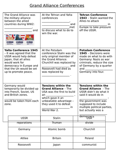 Superpowers and Cold War Revision 2 | Teaching Resources