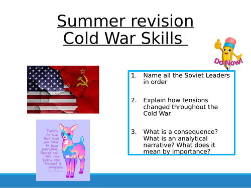 Superpower and Cold War revision 4 - Skills | Teaching Resources