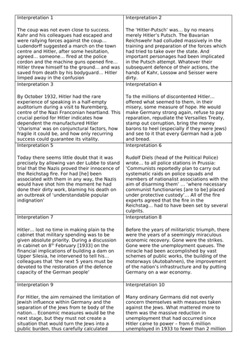 Weimar and Nazi Germany Revision 4 - Skills | Teaching Resources