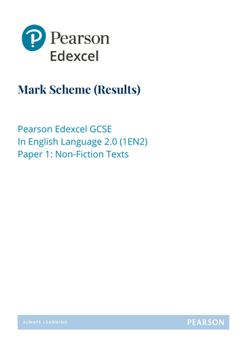 Pearson 2.0 Complete English Language Paper 1 - June 2022 | Teaching ...