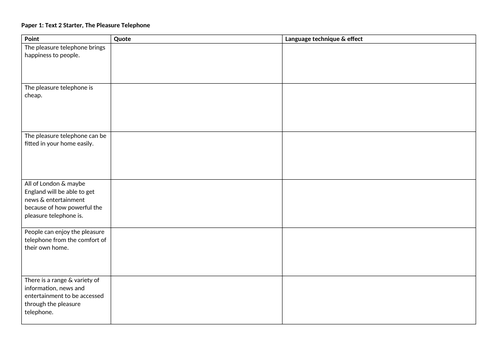 Pearson 2.0 Complete English Language Paper 1 - June 2022 | Teaching ...