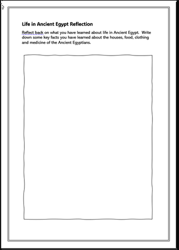 Ancient Egyptian Homes, Food and Clothing - WEEK 4 (8 lessons ...