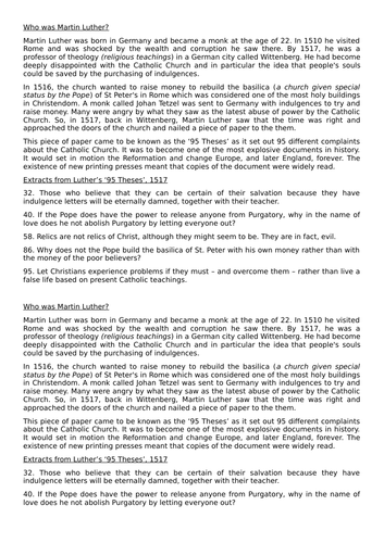 Tudors 2 - European Reformation | Teaching Resources