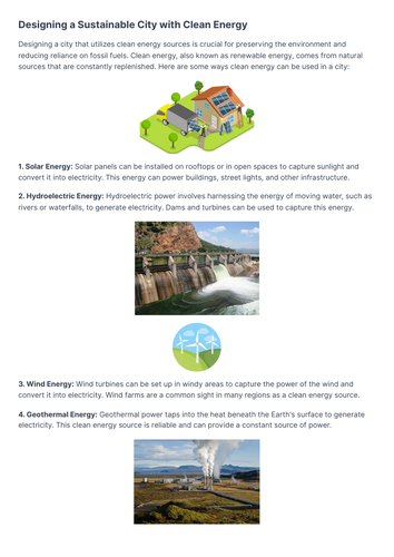 Sustainability unit 6 weeks | Teaching Resources