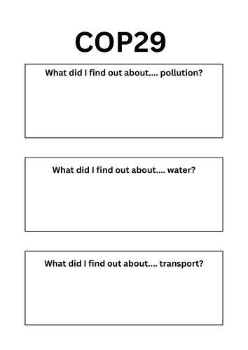 Sustainability unit 6 weeks | Teaching Resources