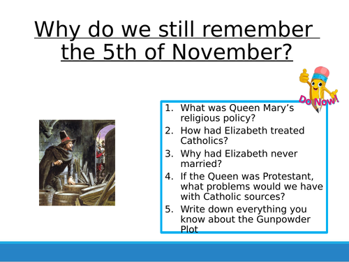 Stuarts 1 - What was the Gunpowder Plot? | Teaching Resources