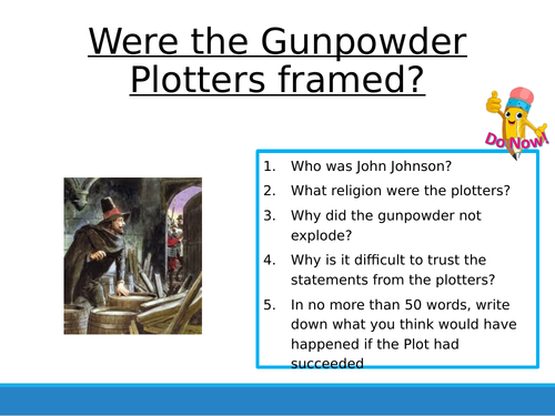 Stuarts 3 - Were the Plotters framed? | Teaching Resources