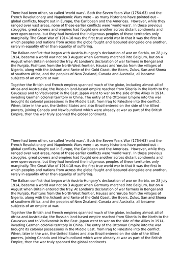 WWI 11 - Forgotten Armies | Teaching Resources