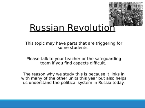 Russian Revolution 1 - Dictatorship | Teaching Resources