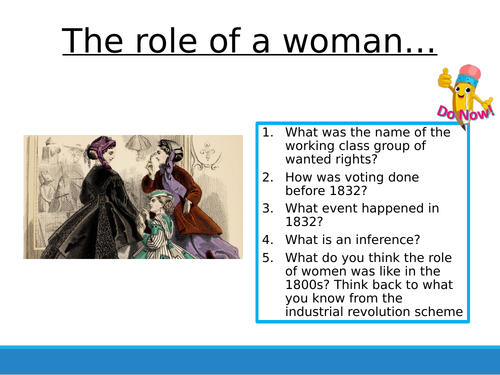 Suffragette 3 - Role of Women | Teaching Resources
