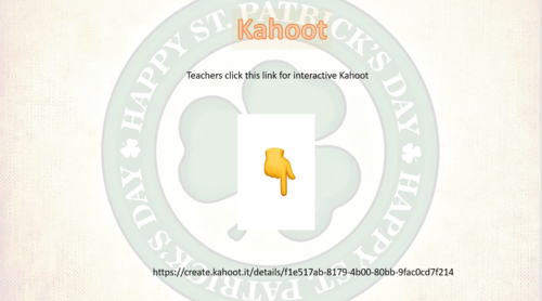 St Patrick's Day Lesson with Kahoot, word search and flag puzzle ...