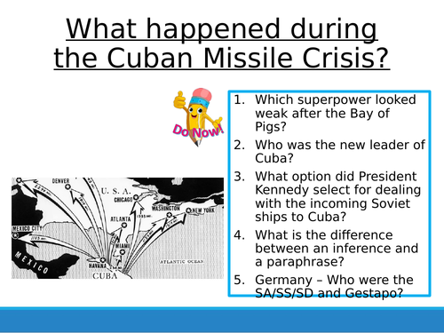 Cold War 11 - Cuban Missile Crisis (part 2) | Teaching Resources
