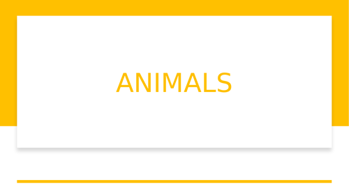 ANIMALS | Teaching Resources