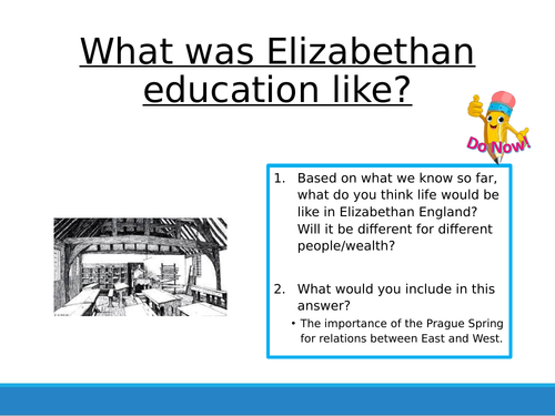 Early Elizabeth 14 - Education | Teaching Resources