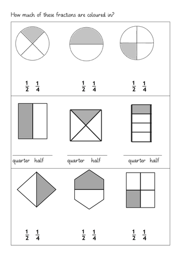 quarters and halves | Teaching Resources