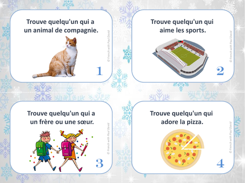 Rentrée scolaire -Trouve quelqu'un /French icebreakers back to school ...