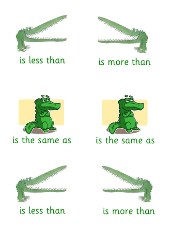 Numbers in words, as numerals. Greater/less than | Teaching Resources