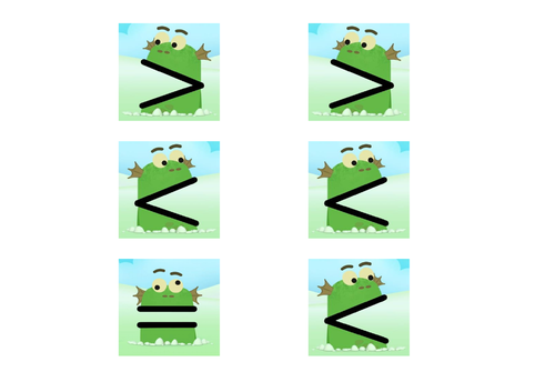 Numbers in words, as numerals. Greater/less than | Teaching Resources