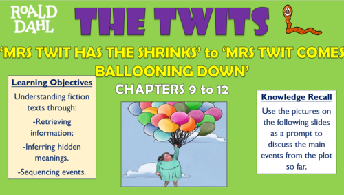 The Twits - Chapters 9 to 12 - 'Mrs Twit has the Shrinks' to 'Mrs Twit ...