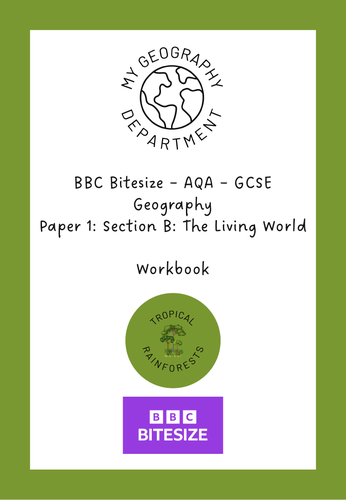 Tropical Rainforests Revision Workbook – AQA – GCSE Geography - BBC ...