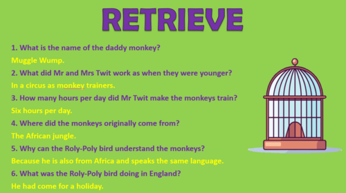 The Twits - Chapters 17 to 21 - up to the end of 'Mr and Mrs Twit Go ...