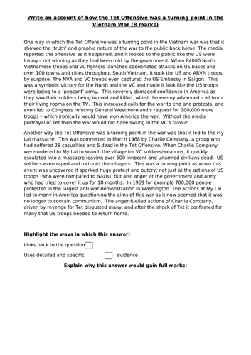 AQA 8145: Conflict in Asia - The My Lai Massacre (Vietnam pt. 1 ...