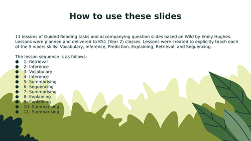 KS1/Year 2 EDITABLE Whole Class Guided Reading Unit Planning and ...