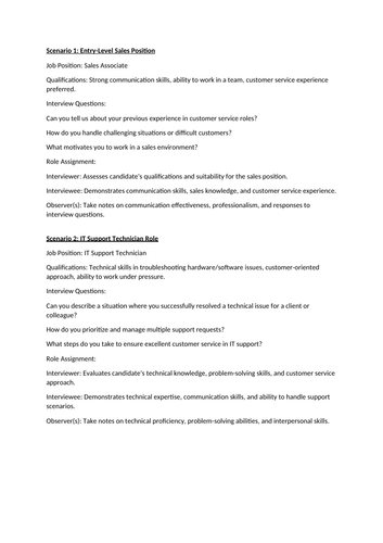 Level 3 BTEC Business - Unit 8: Recruitment and Selection Process (All ...
