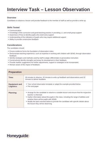 SENDCo Interview Tasks | Teaching Resources SENDCo Interview Tasks | Teaching Resources