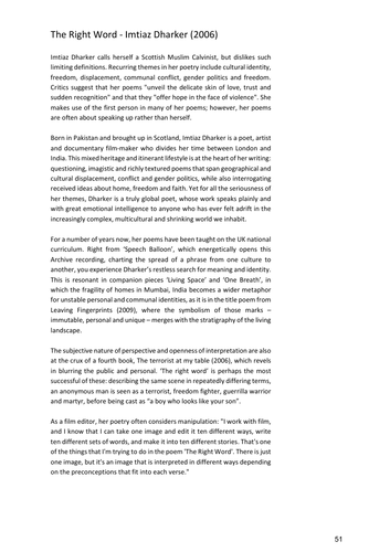 Refugee Poetry Full Scheme of Work | Teaching Resources