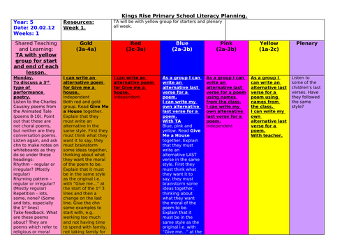 Year 5 English Maths Planning kr | Teaching Resources