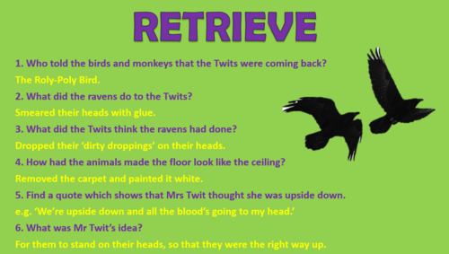 The Twits - Chapters 26-29 - 'The Ravens Swoop Over' to the End of the ...