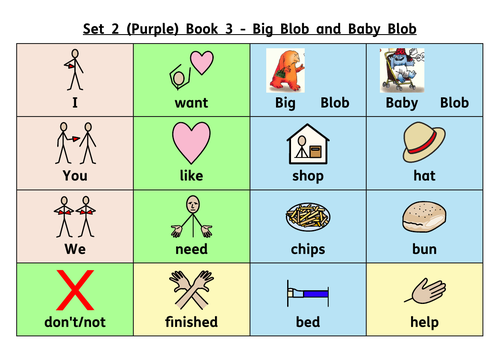 RWI Set 2 (Purple) Book 3 - Big Blob and Baby Blob resources | Teaching ...