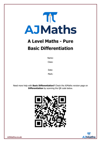 A Level Maths | Introduction to Differentiation | Teaching Resources