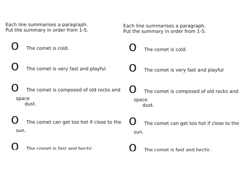 KS2 Poetry Guided Reading, Comet by Kate Wakeling | Teaching Resources