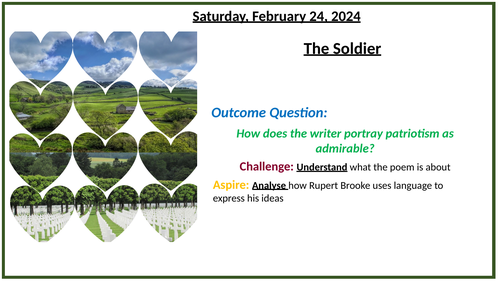 The Soldier by Rupert Brooke analysis and write up of the war poem ...