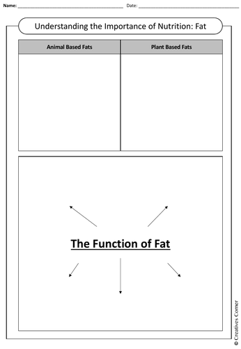 Understanding the Importance of Nutrition: Fat | Teaching Resources