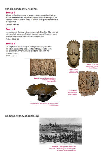 Medieval Africa 6 - Life in Benin | Teaching Resources