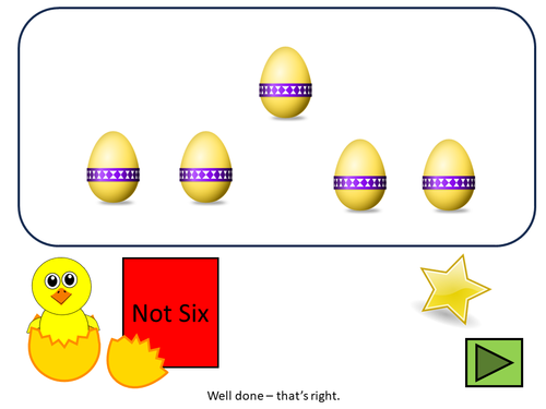 Easter Egg Subitising Six or NOT six | Teaching Resources