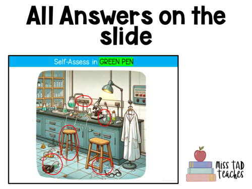 L1 Lab Safety (Storybased Lesson) | Teaching Resources