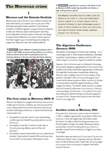 Conflict and Tension: The First World War [1/3 Causes] | Teaching Resources