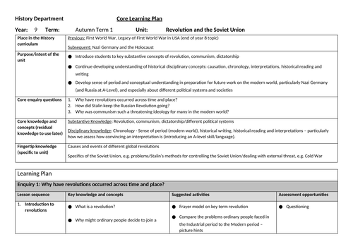 Lessons on Revolutions & Russia case study | Teaching Resources