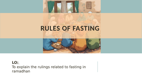 Rules of Fasting | Teaching Resources